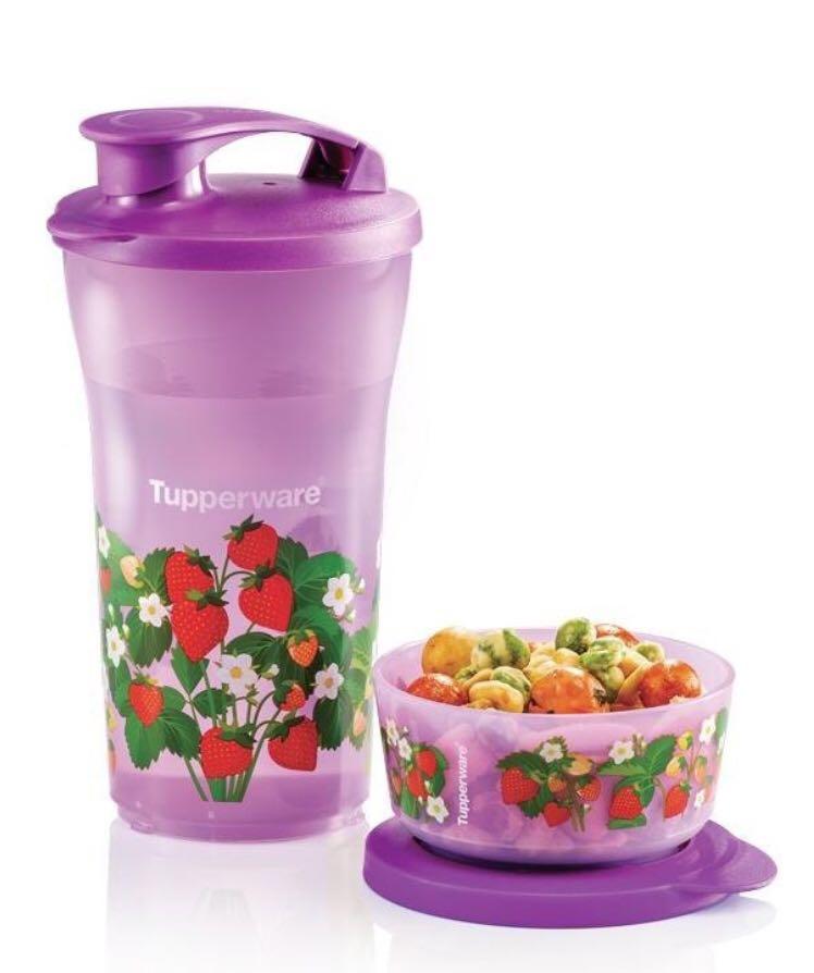 Tupperware Quench & Snack Set, Furniture & Home Living, Kitchenware ...