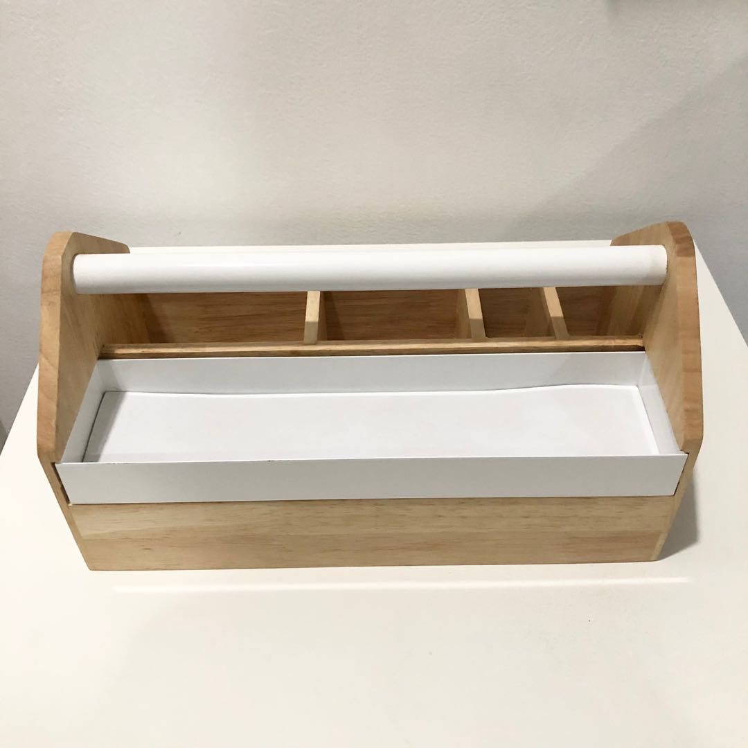 Umbra Toto Storage Box, White/Natural, Furniture & Home Living, Home ...