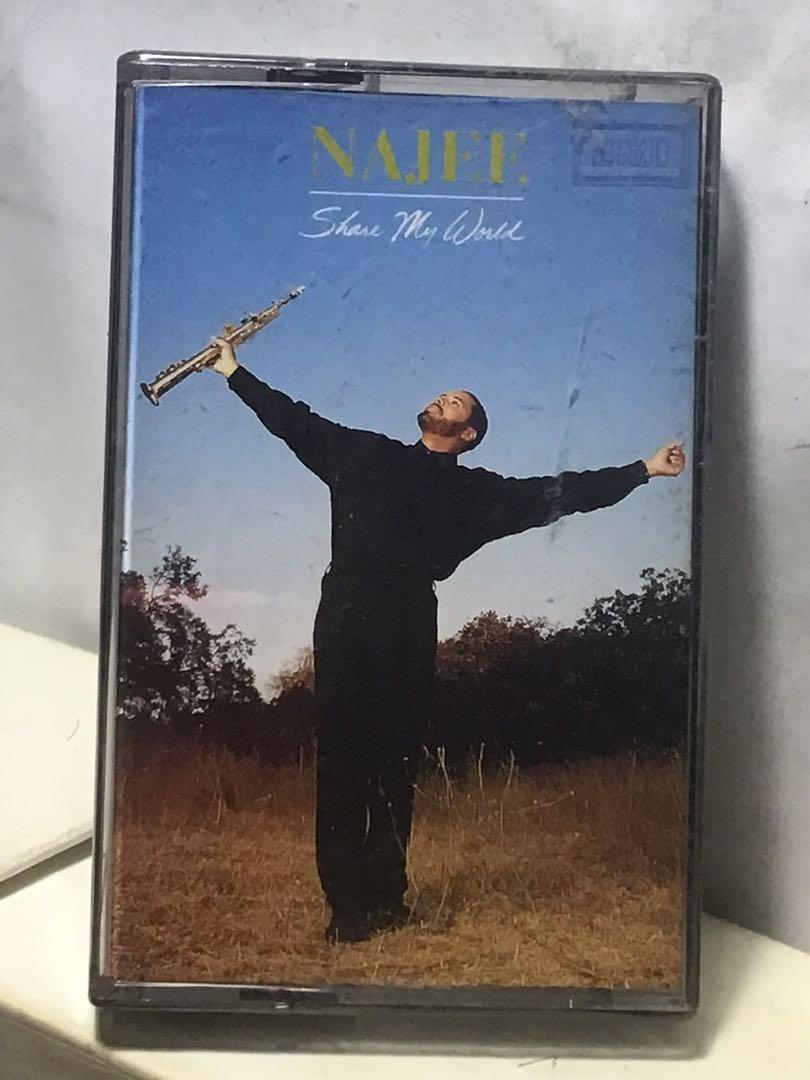 VINTAGE CASSETTE TAPE Najee - Share My World OOP KASET Anuhis Jazz ...