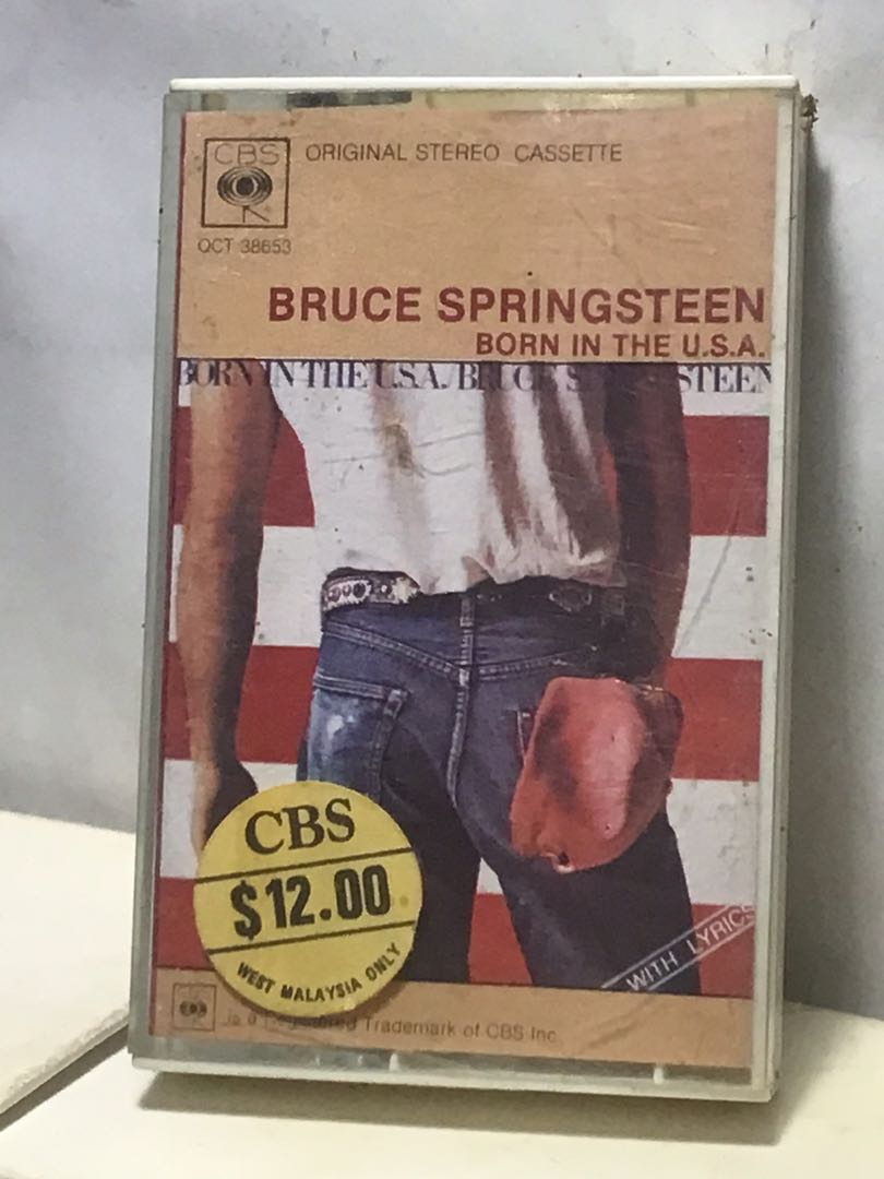 VINTAGE CASSETTE TAPE Bruce Springsteen - Born jn the USA OOP KASET ...