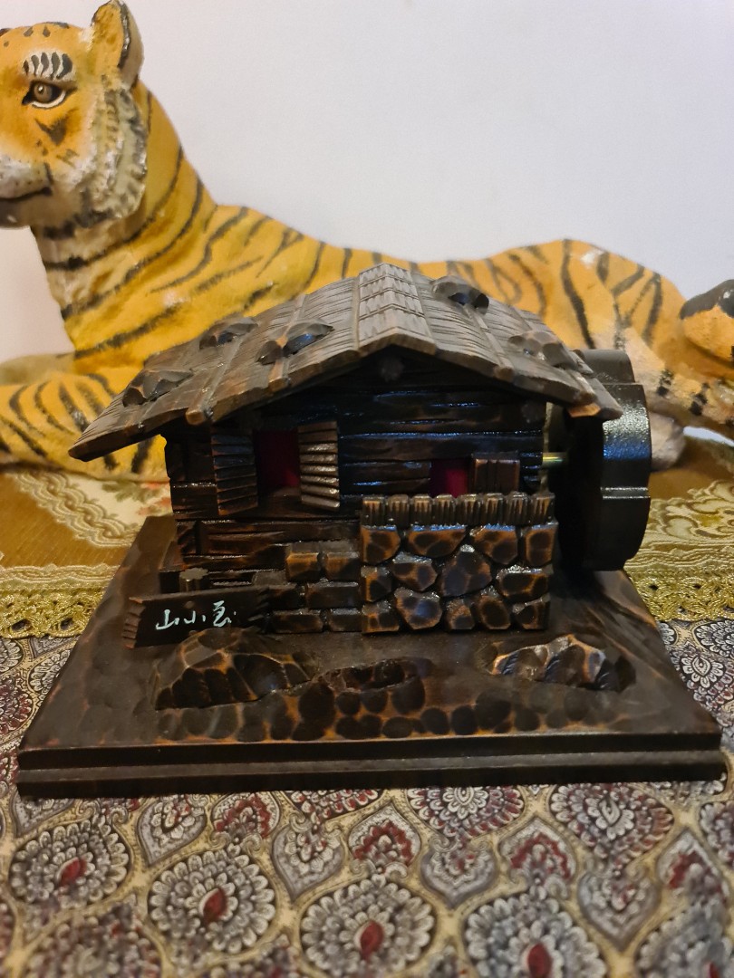 Vintage wooden musical house with small drawer, Hobbies & Toys ...