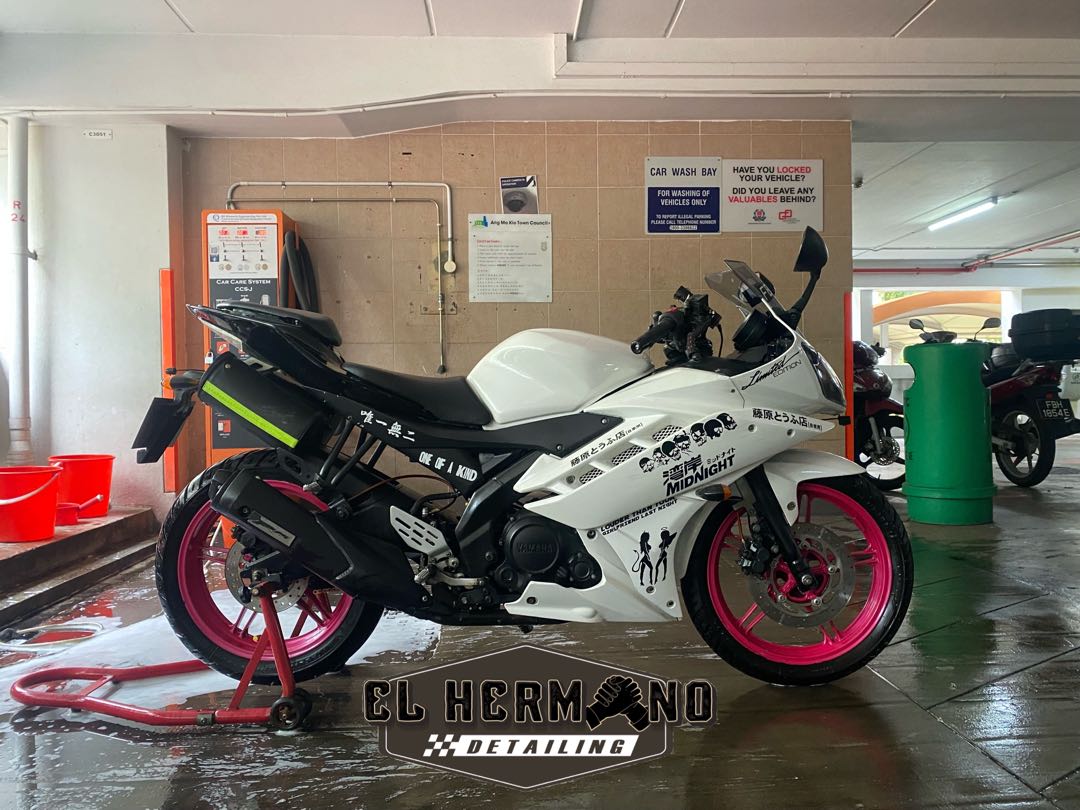 Yamaha R15 Bike Wash / Motorcycle Detailing, Motorcycles, Motorcycle ...