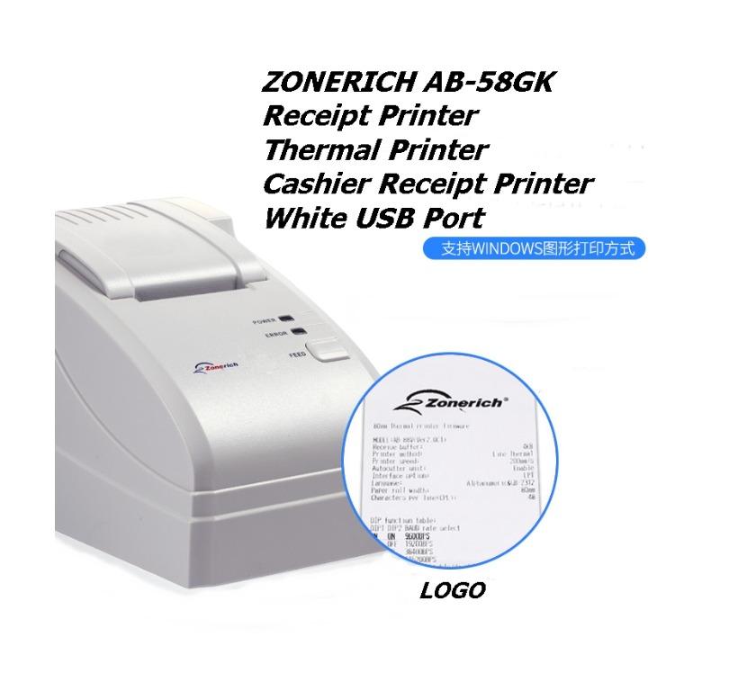 Zonerich AB-58GK Mini Thermal Printer, Computers & Tech, Printers ...