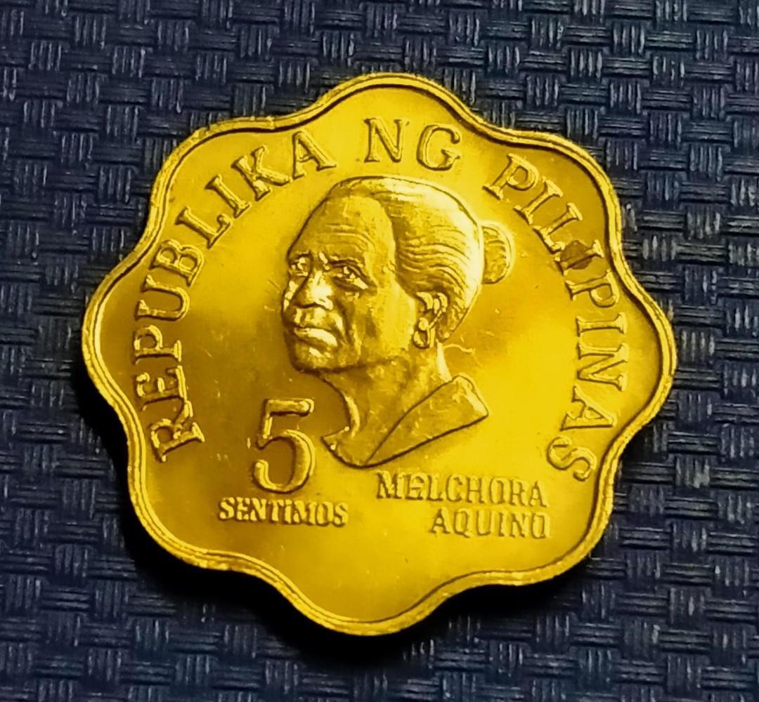 1978 Ang Bagong Lipunan 5 sentimo old coin AUncircuted condition ...