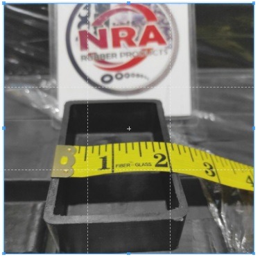 2x3 inches_Tubular_Rubber_Footings_Heavyduty, Furniture & Home Living ...