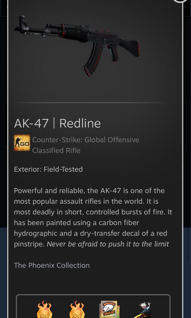 Ak-47 redline special stickers, Video Gaming, Gaming Accessories, In ...