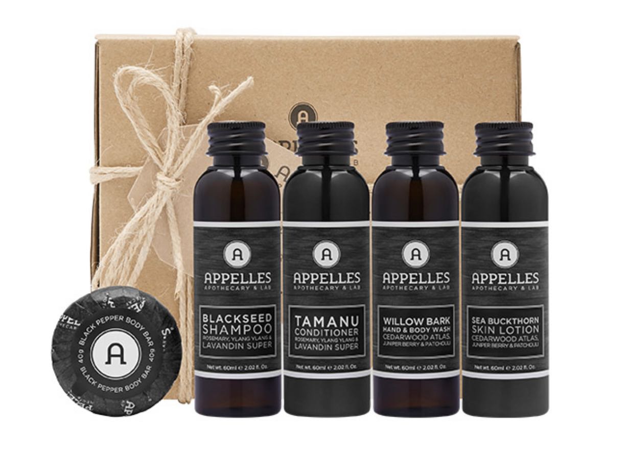Appelles Black Collection Travel Set ( Shampoo, Conditioner, Hand ...