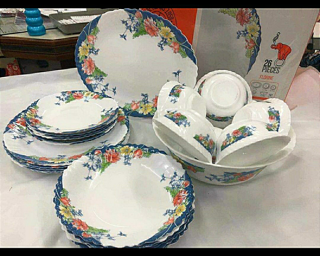 Arcopal Florine Dinner Set 26pcs, Furniture & Home Living, Kitchenware ...