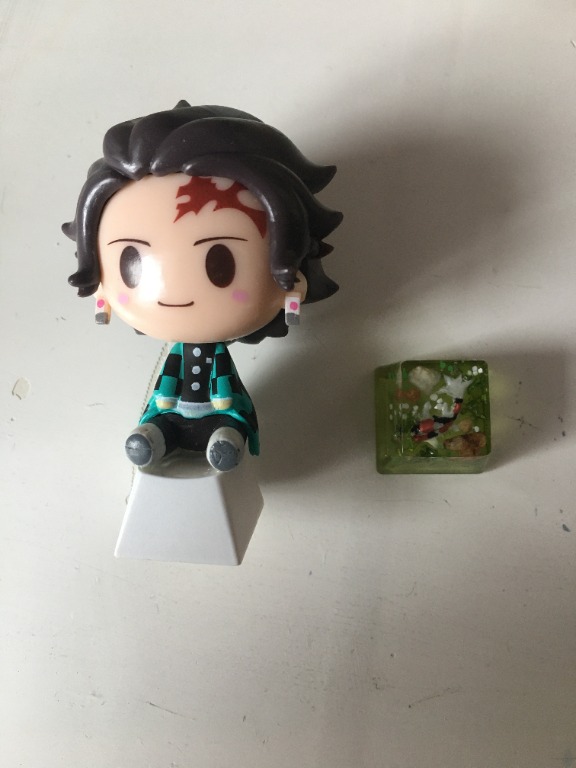 Artisan Keycaps for Mechanical Keyboard (Tanjiro Kamado, Koi), Hobbies ...