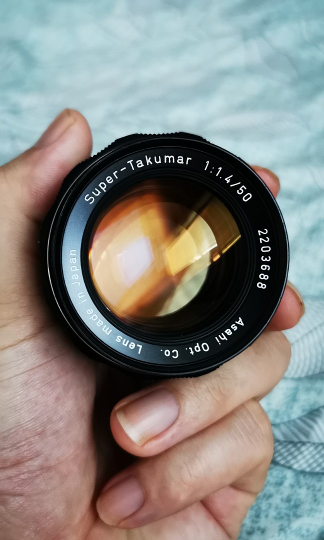 Asahi super takunar 50mm F1.4, Photography, Lens & Kits on Carousell