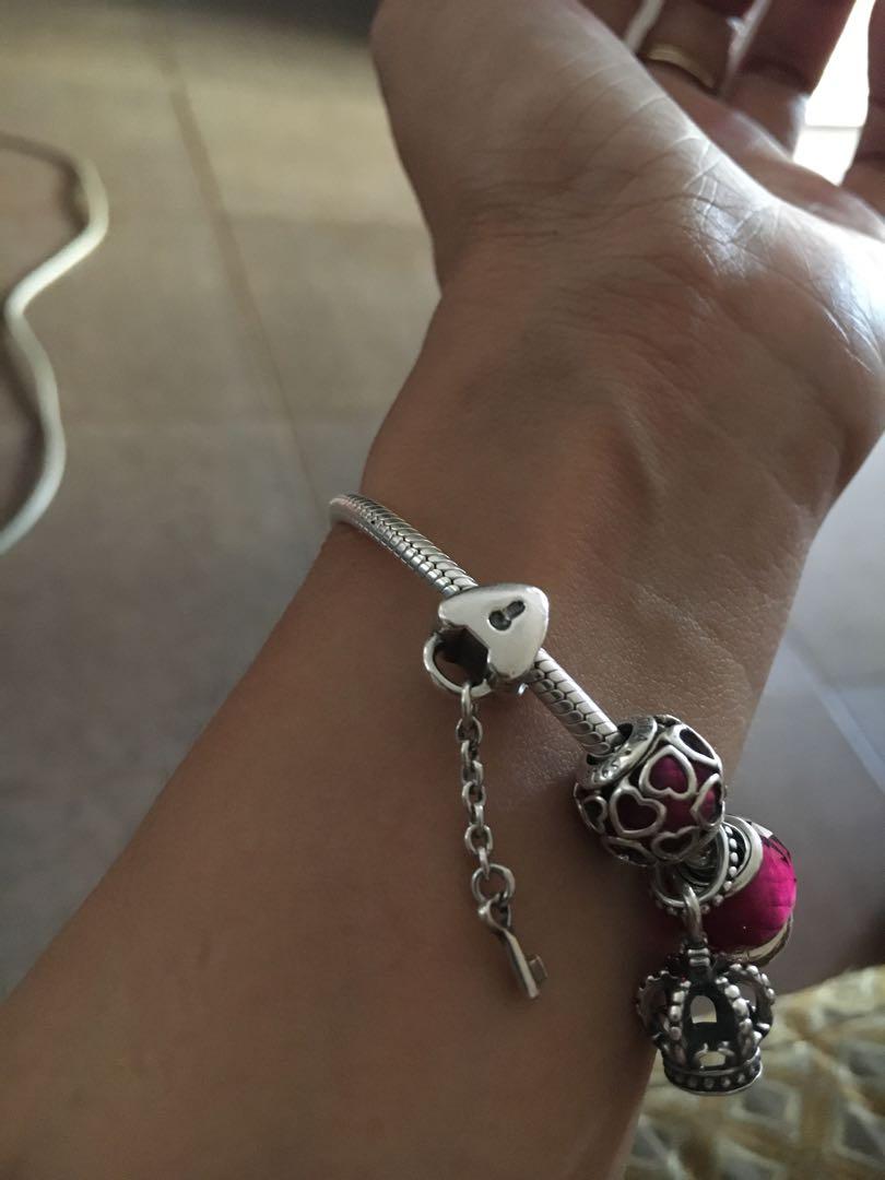 Authentic Pandora Key to my heart, Women's Fashion, Jewelry ...