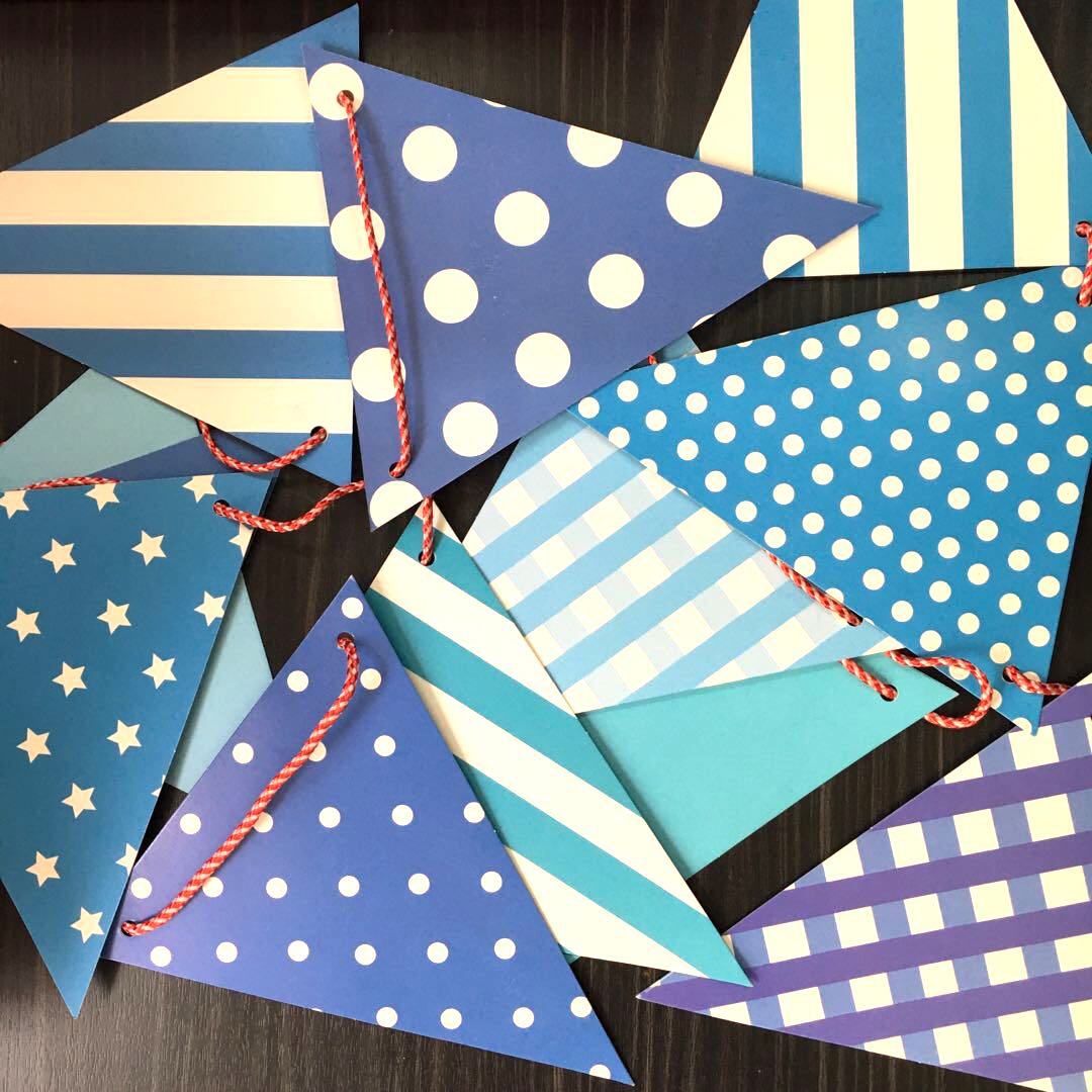 Banderitas Blue Print, Hobbies & Toys, Stationary & Craft, Occasions ...