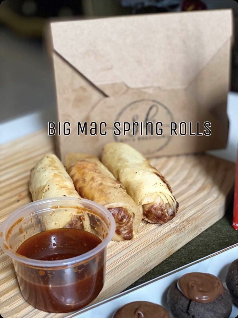 Big Mac Spring Rolls w Dipping Sauce, Food & Drinks, Homemade Bakes on Carousell