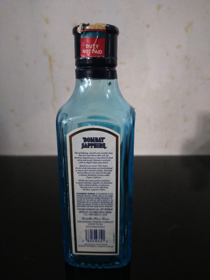 Botol Bekas Unik Bombay Sapphire, Antik, Pajangan di Carousell