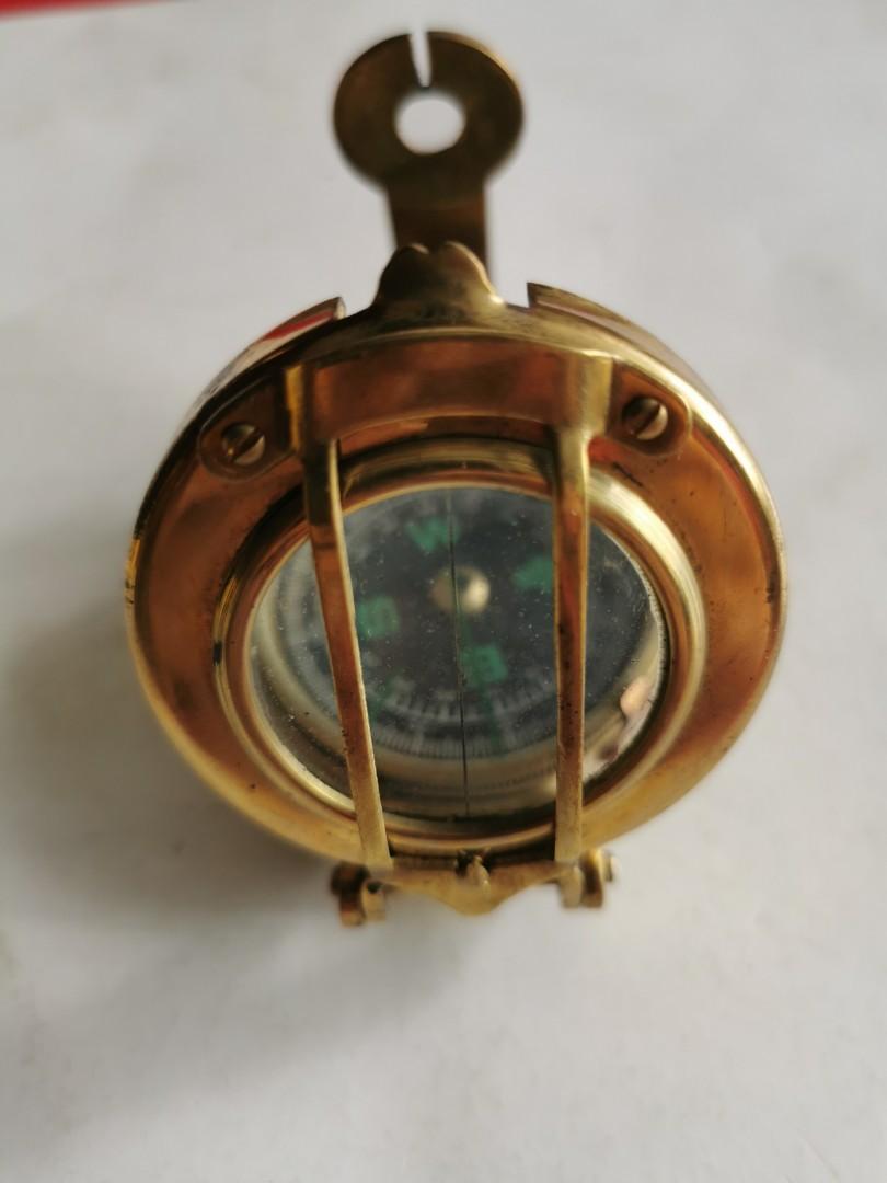 Brass metal compass Ross London working, Hobbies & Toys, Memorabilia ...