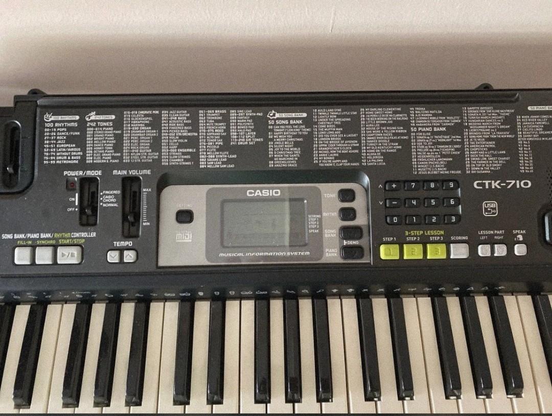 Casio Keyboard CTK-710, Hobbies & Toys, Music & Media, Musical ...