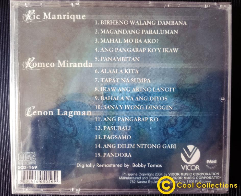 [CD] Ric Manrique/Romeo Miranda/Cenon Lagman - Mga Harana Ng Pagsinta ...