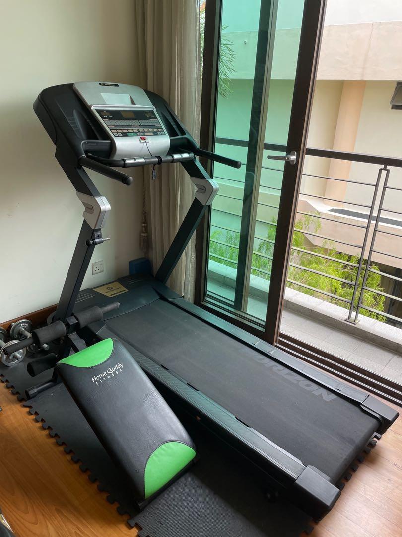 COMPLETE Home Gym Set, including treadmill, complete weight set, fat ...