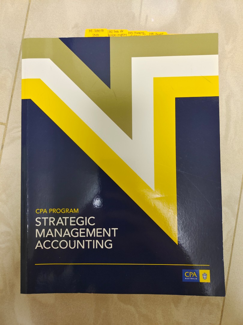 CPA Australia Strategic Management Accounting Textbook (Used), Hobbies ...