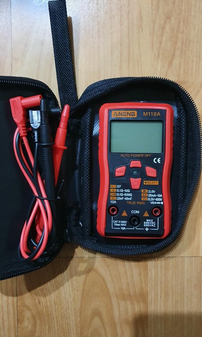 Digital Multimeter with LED on/off backlight display. Auto Multimeter ...