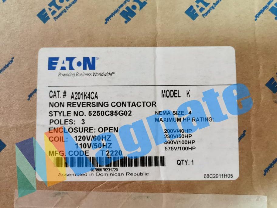 Eaton Non Reversing Contactor PN: A201K4CA, Commercial & Industrial ...