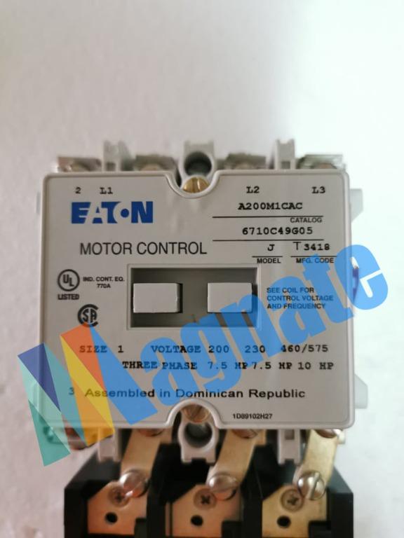 Eaton Non Reversing Starter PN: A200M1CAC, Commercial & Industrial ...