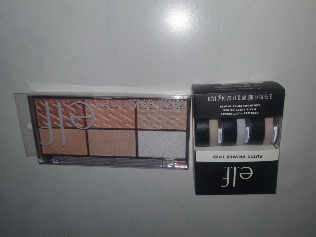 ELF Cosmetics Glow Gleam Beam Highlighter Palette - Light, Beauty ...