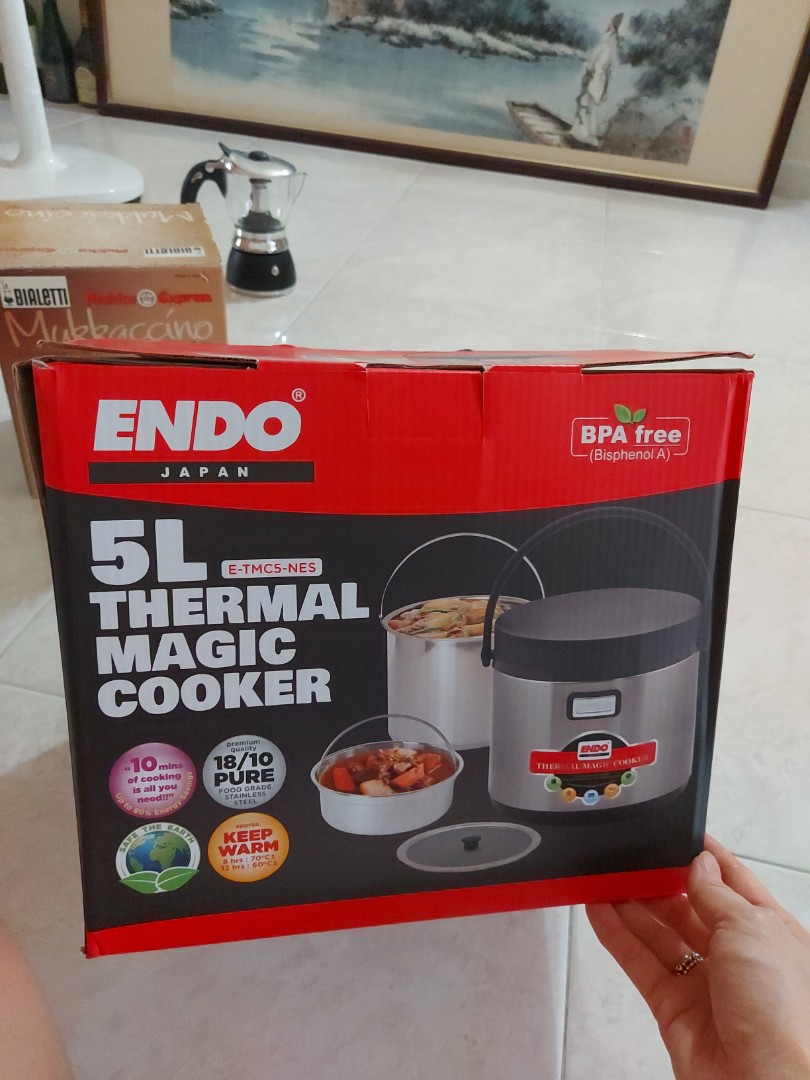 Endo 5L thermal magic cooker, Furniture & Home Living, Kitchenware ...