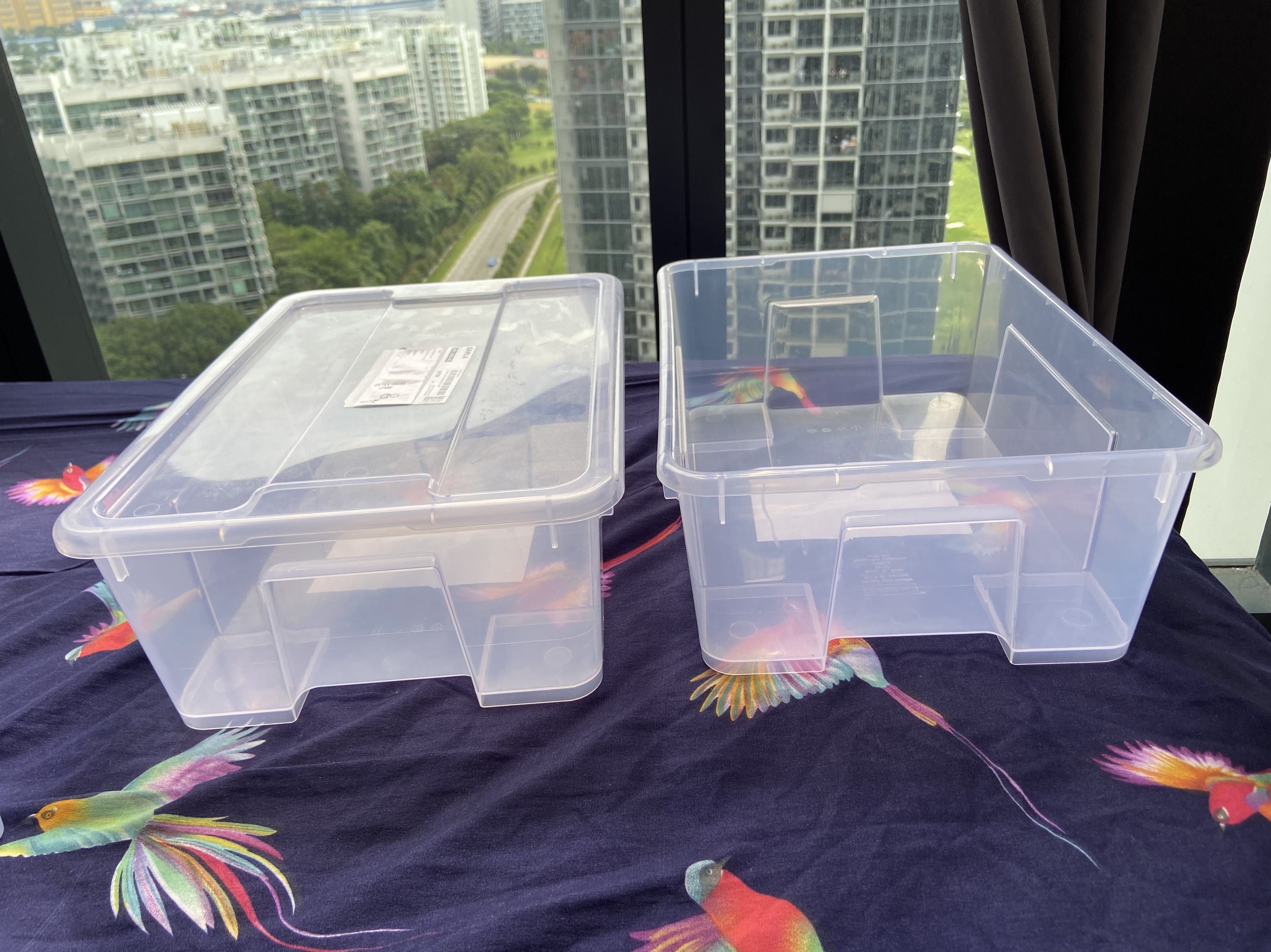 Four storage boxes, Furniture & Home Living, Home Improvement ...