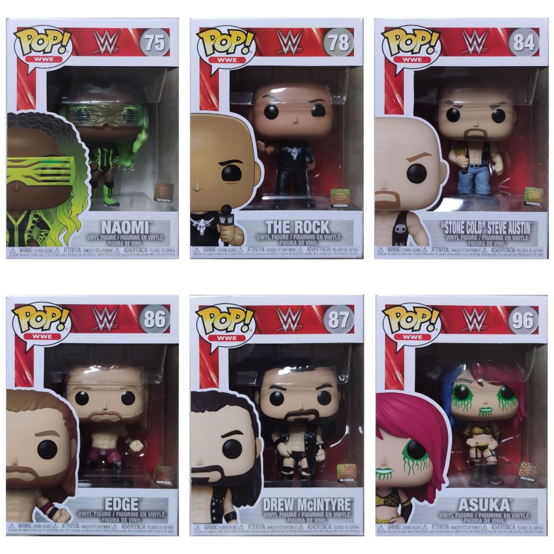 Funko POP! WWE - Naomi, The Rock, Stone Cold, Edge, Drew McIntyre ...