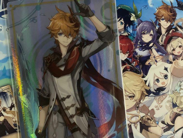 (free shipping) Genshin impact Childe tartaglia wafer card merch ...