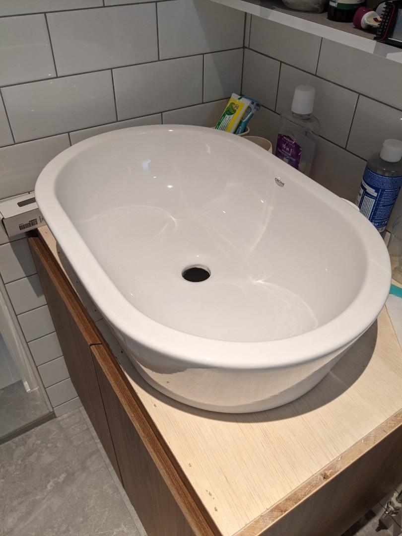 Grohe Eurocosmo Vessel Basin, Furniture & Home Living, Bathroom ...