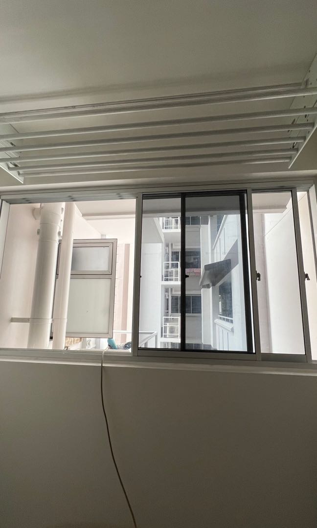 HDB clothes drying rack, Furniture & Home Living, Bathroom & Kitchen ...