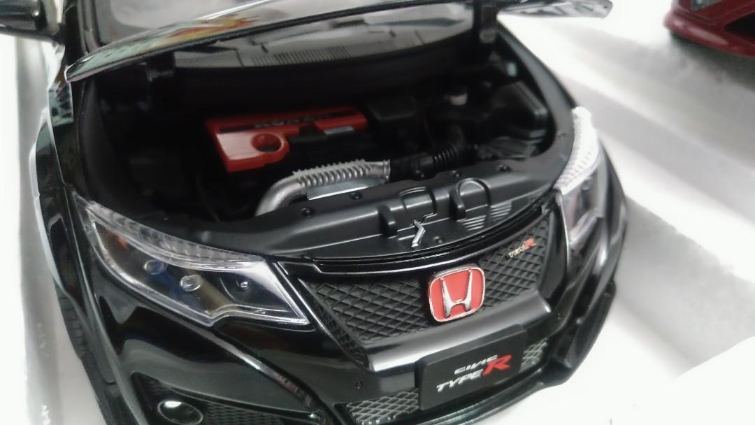 Honda civic type r 2gen fn2 Otto +fk2 ebbro same ig autoart 1/18 1model 1:18 kyosho, 興趣及遊戲, 玩具 ...