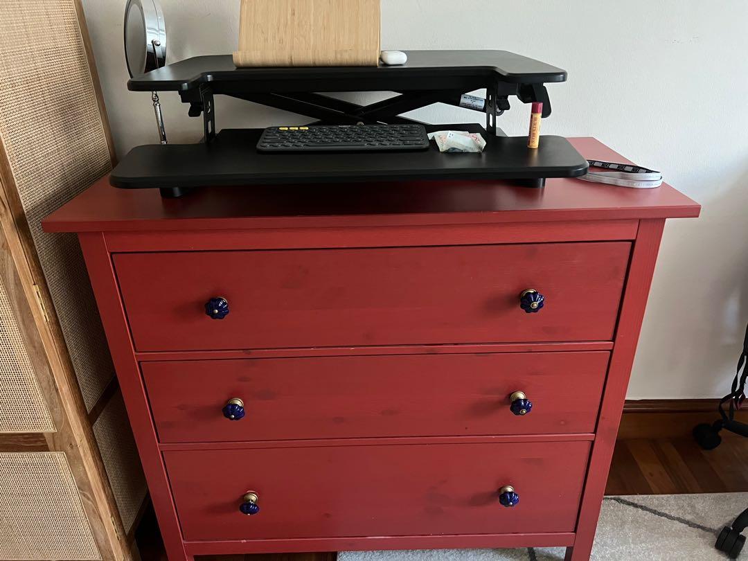 IKEA Hemnes red drawers, Furniture & Home Living, Furniture, Shelves ...