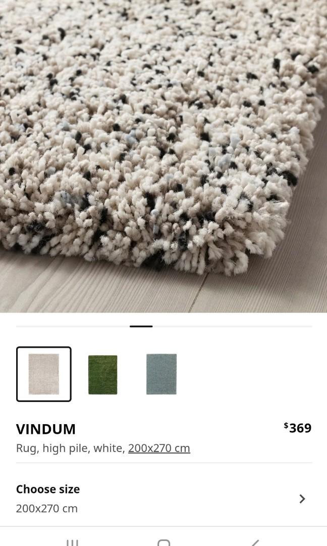 Ikea Vindum Rug STARBUY, Furniture & Home Living, Home Decor, Carpets ...