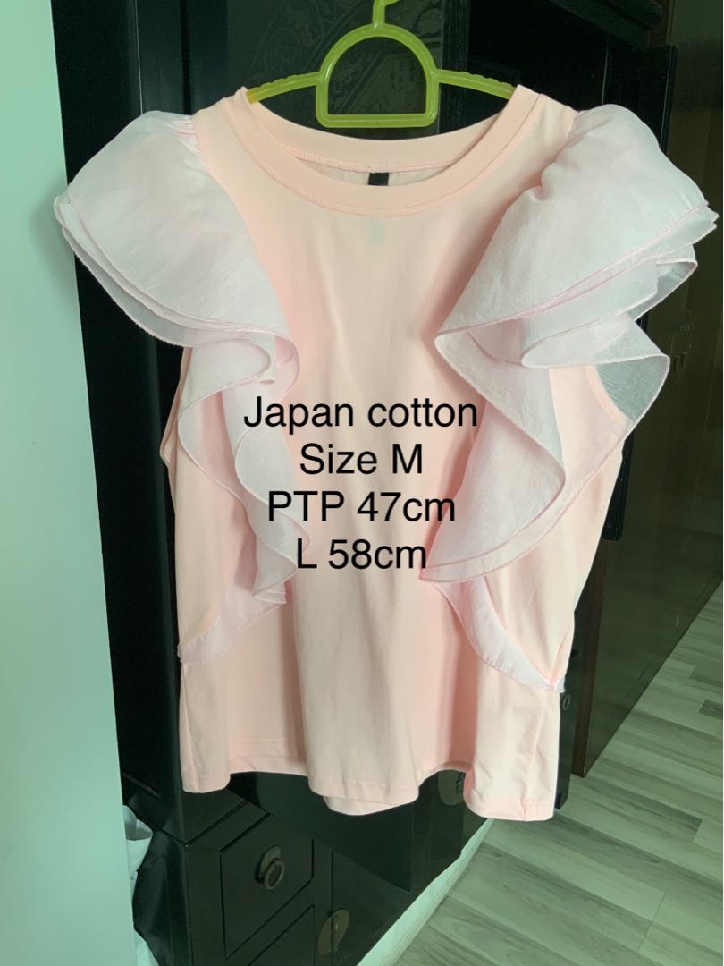 Japan Cotten top, Women's Fashion, Tops, Blouses on Carousell
