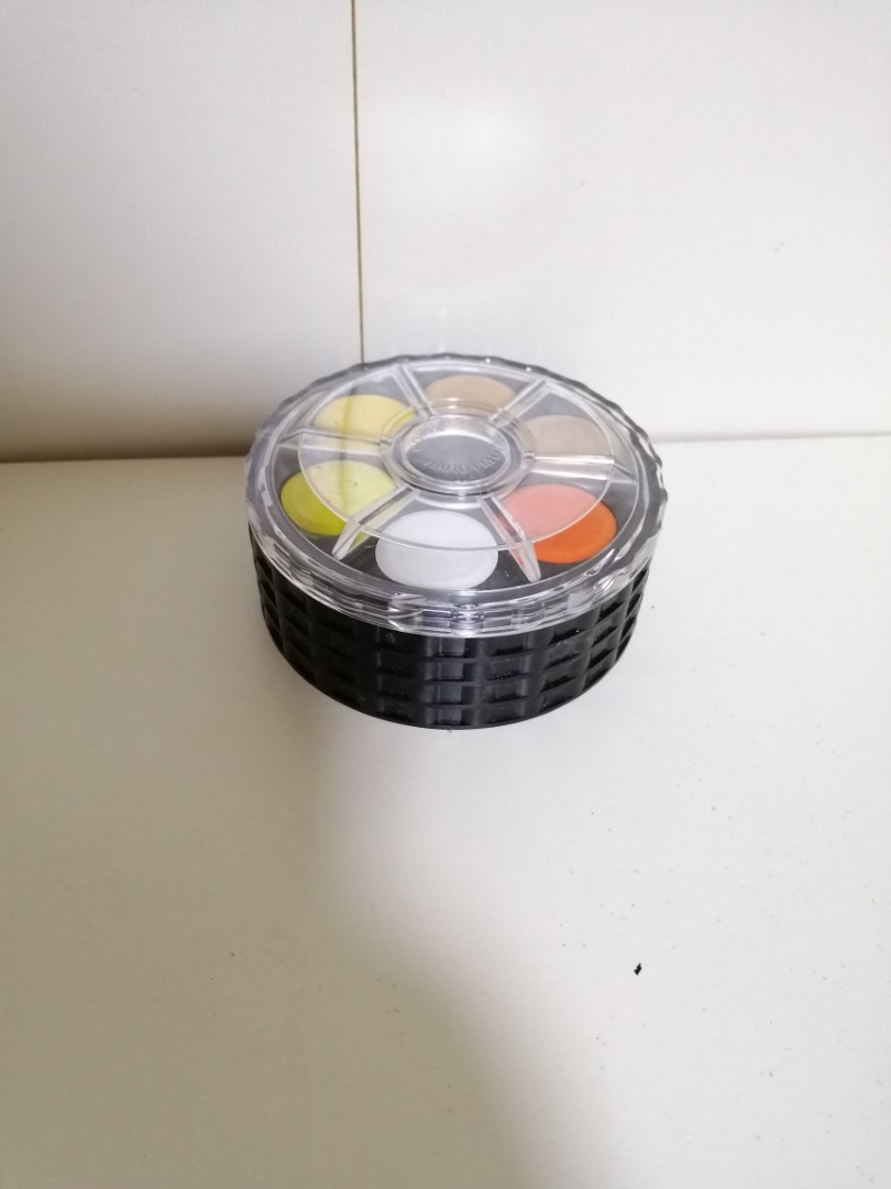 Koh-i-noor watercolour paint palette discs 24 colour, Hobbies & Toys ...