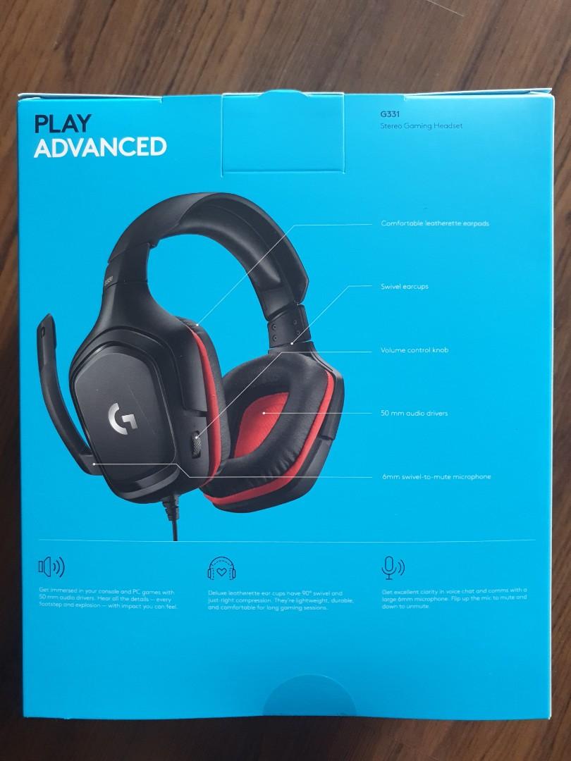 Logitech G331 stereo gaming headset, Audio, Headphones & Headsets on ...