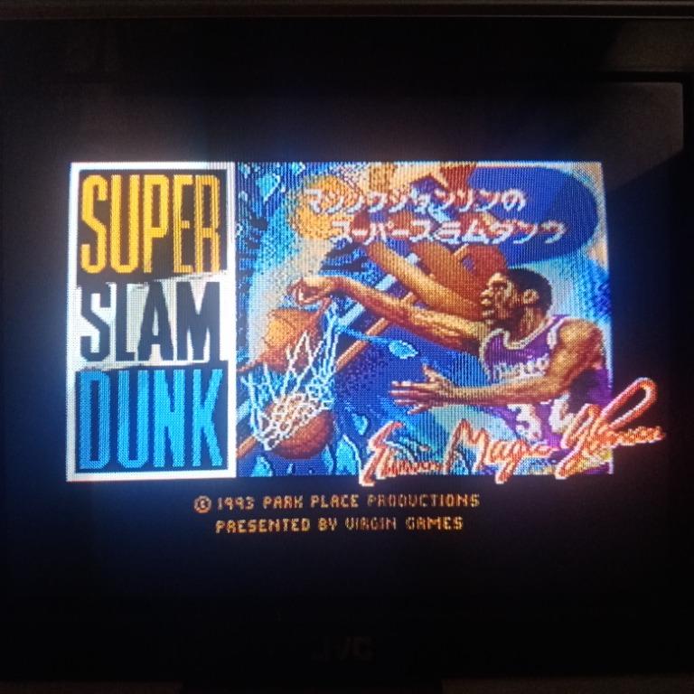 Magic Johnsons Super Slam Dunk Video Gaming Video Games Nintendo On