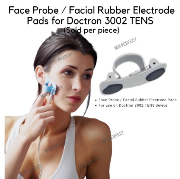(MIX) Face Probe / Facial Rubber Electrode Pads for Doctron 3002 TENS ...