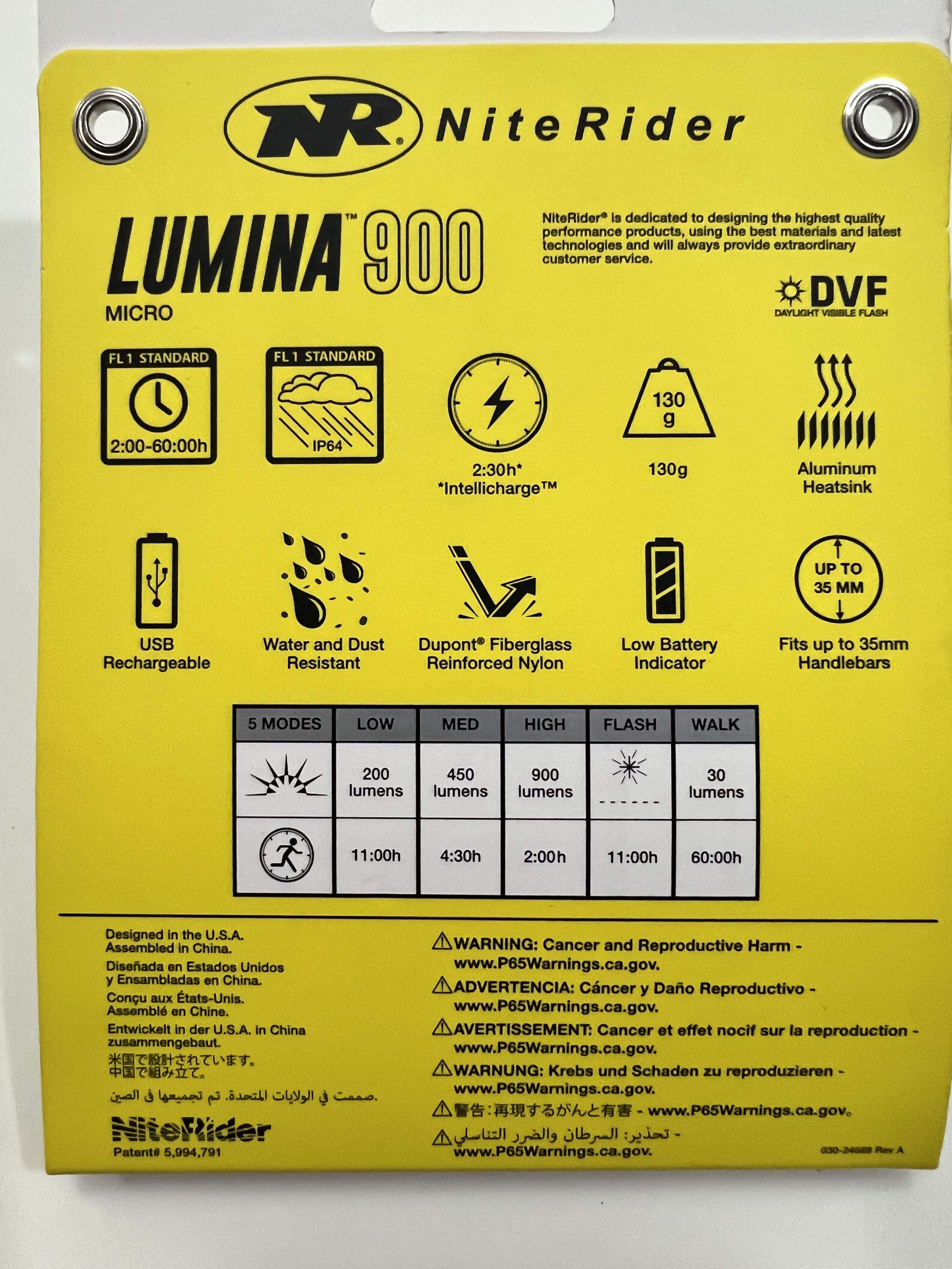 Nite Rider Micro Lumina 900 bike lights, Sports Equipment, Bicycles ...