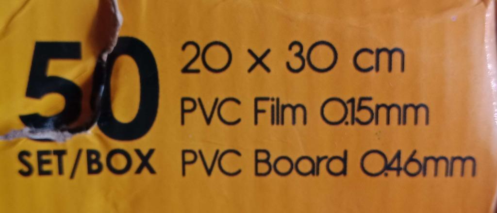 OFFICOM PVC ID Card Sheet A4 Printable Card Sheet Free Size for Bagtag ...