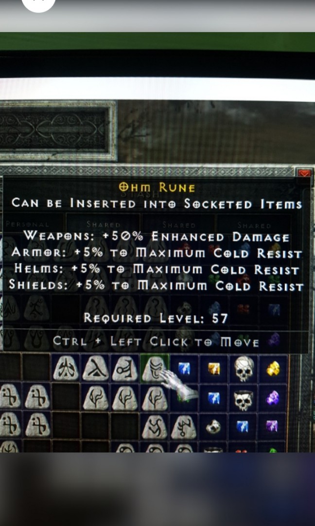 Ohm Rune D2R, Video Gaming, Gaming Accessories, In-Game Products on ...