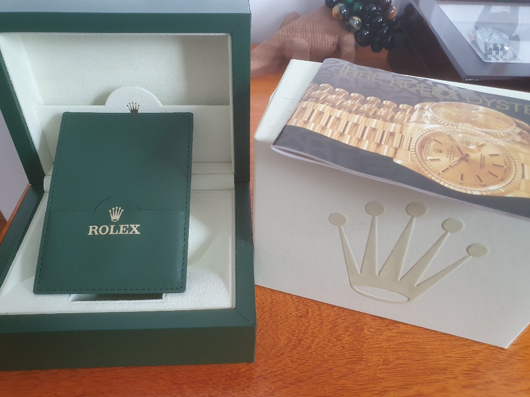 Original Rolex Box set - very good condition, Luxury, Watches on Carousell