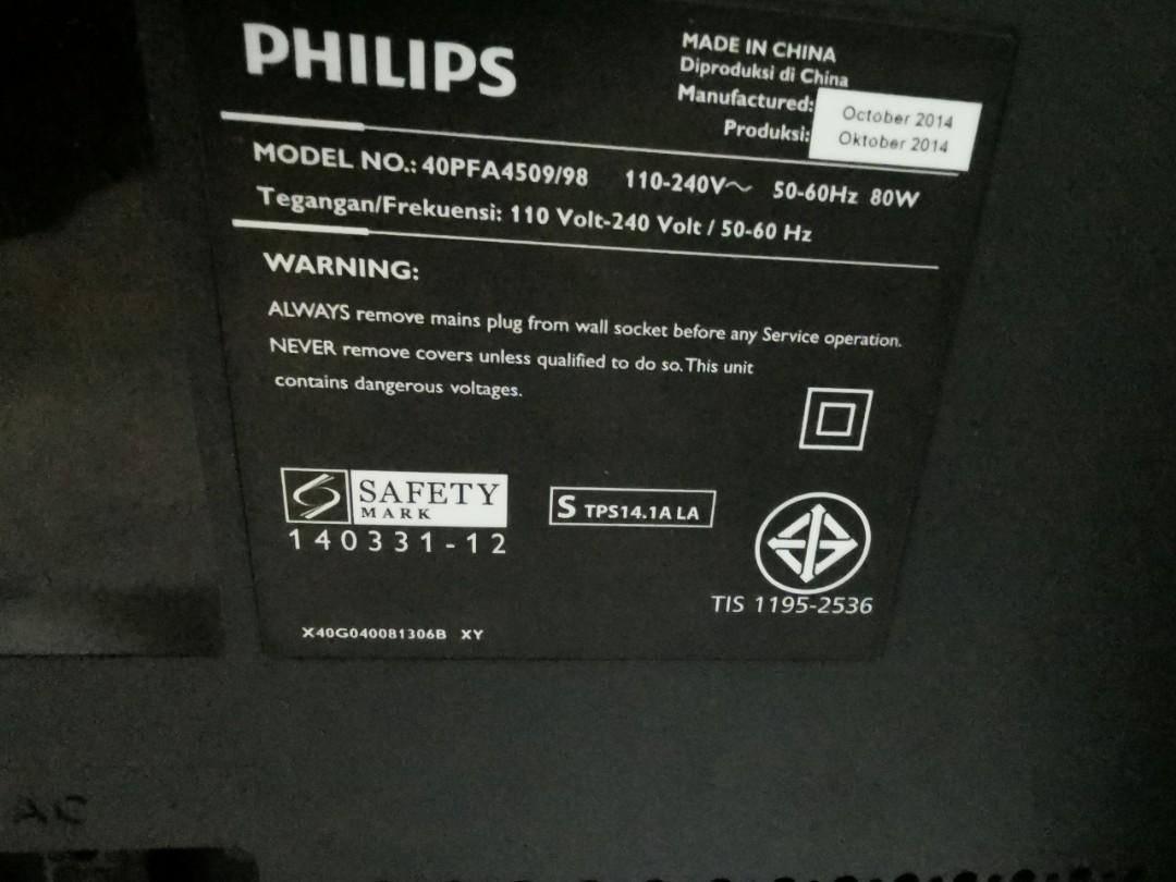 Philips 40 inch non smart TV, TV & Home Appliances, TV & Entertainment ...