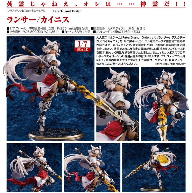 (PO) Fate/Grand Order - Lancer / Caenis, Hobbies & Toys, Toys & Games ...