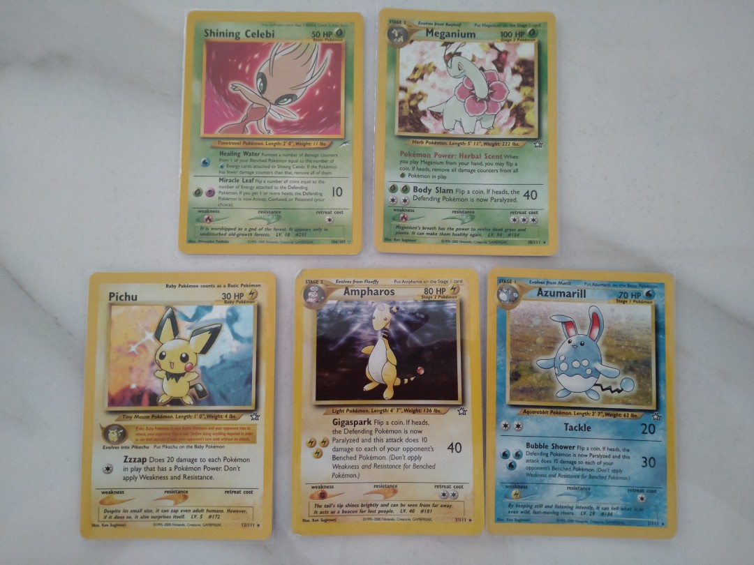Pokemon Vintage TCG Cards - Johto 2nd Generation Gold Silver, Hobbies ...