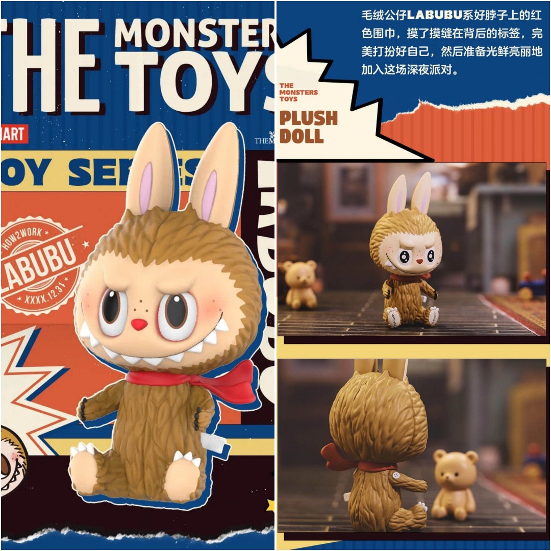 POPMART Labubu The Monsters Toys Series Plush Doll, Hobbies & Toys ...