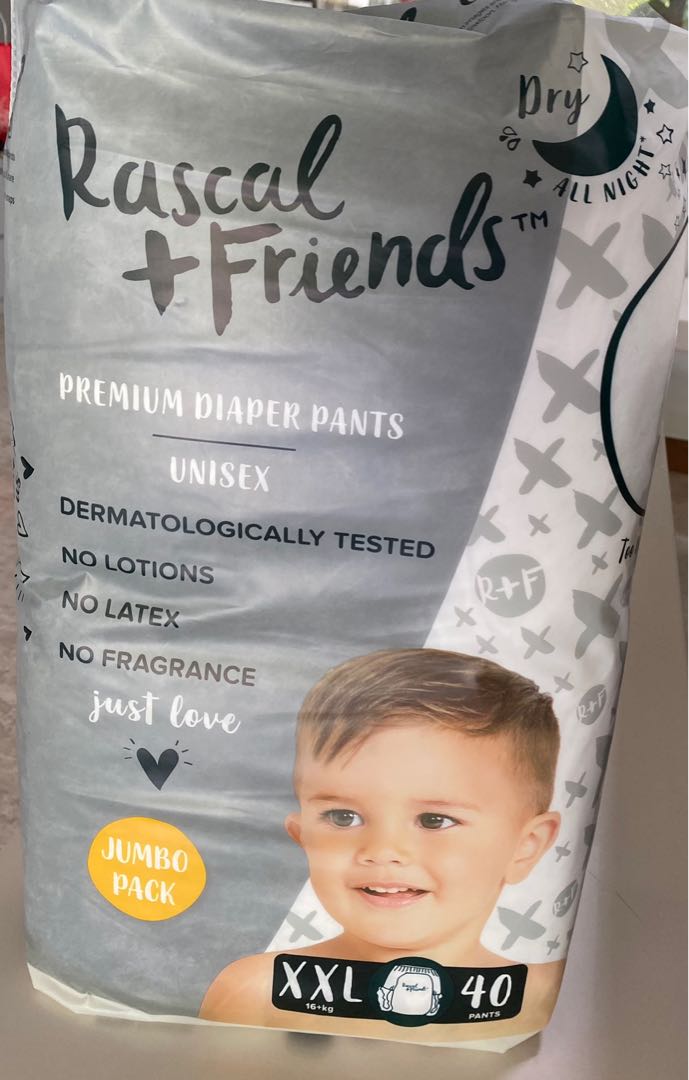 Rascal & Friends - XXL Diapers (up to 16+kg), Babies & Kids, Bathing ...